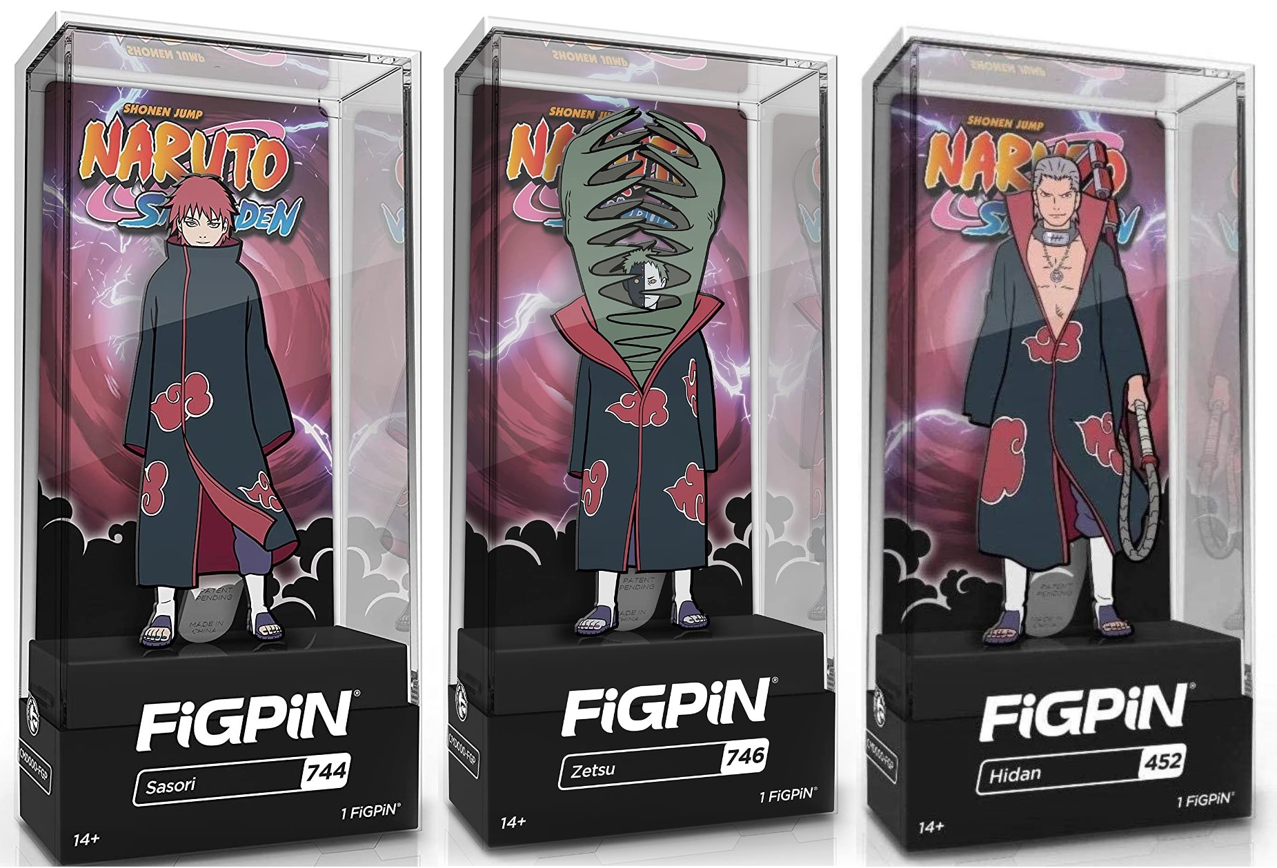 FIGPIN ASSORTMENT 3 NARUTO SET B - FGPASST3NARTB | Sales First Distributing